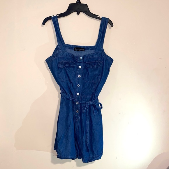 Derek Heart | Pants & Jumpsuits | Jean Romper | Poshmark